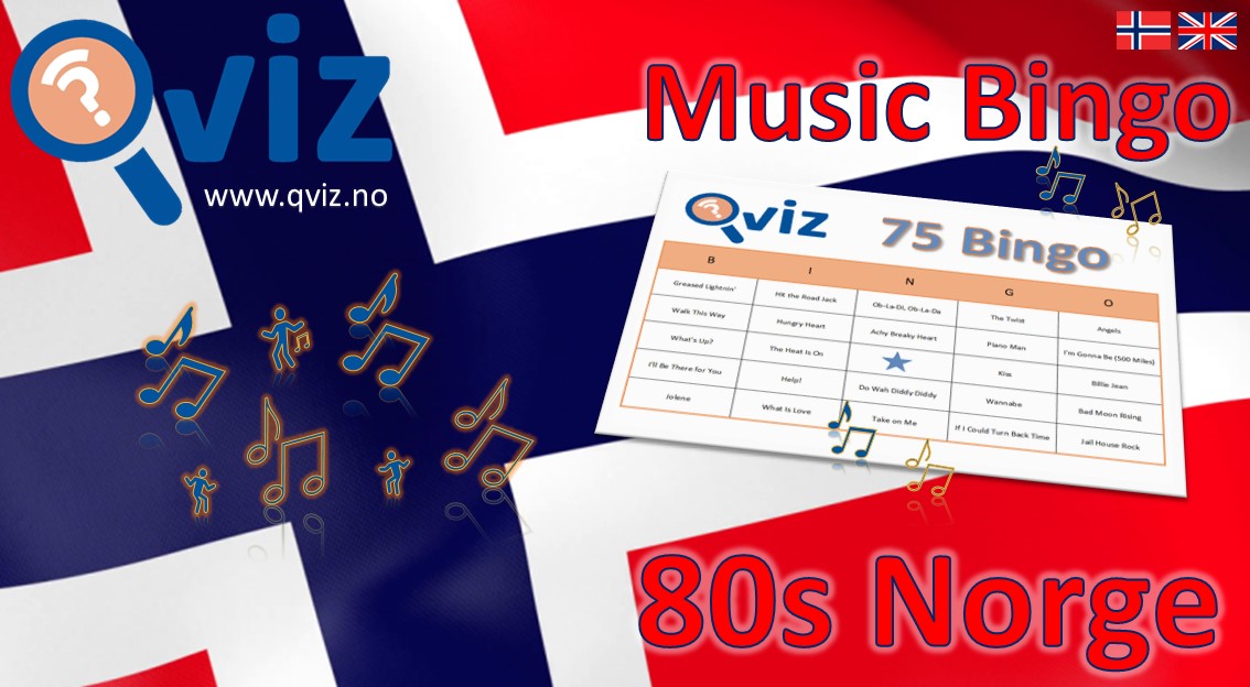 80s Norge - Musikk Bingo 75 - Qviz