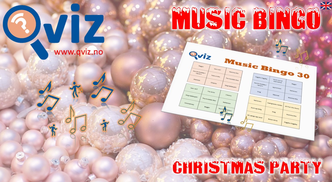 Christmas Party - Musikk Bingo 30 - Qviz