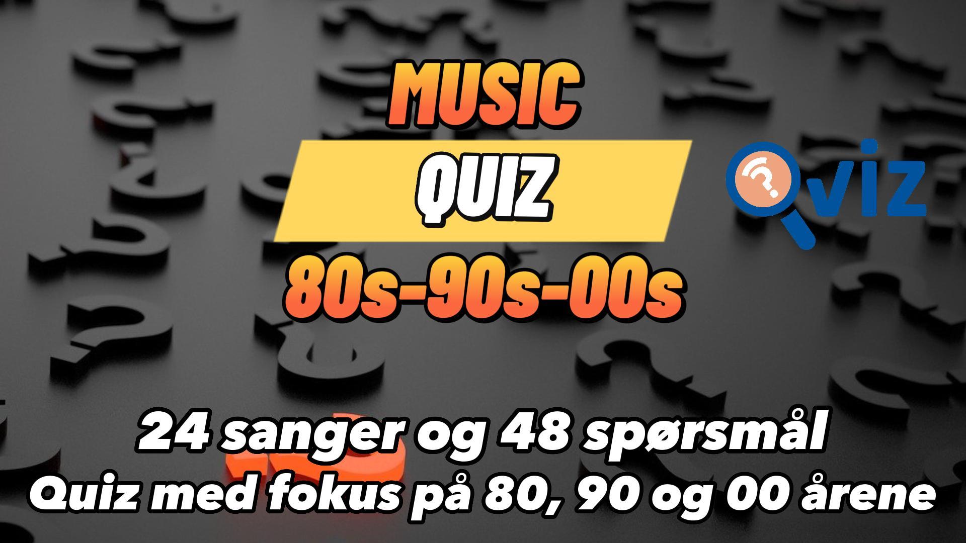80s, 90s og 00s - Musikk Quiz Video - Qviz