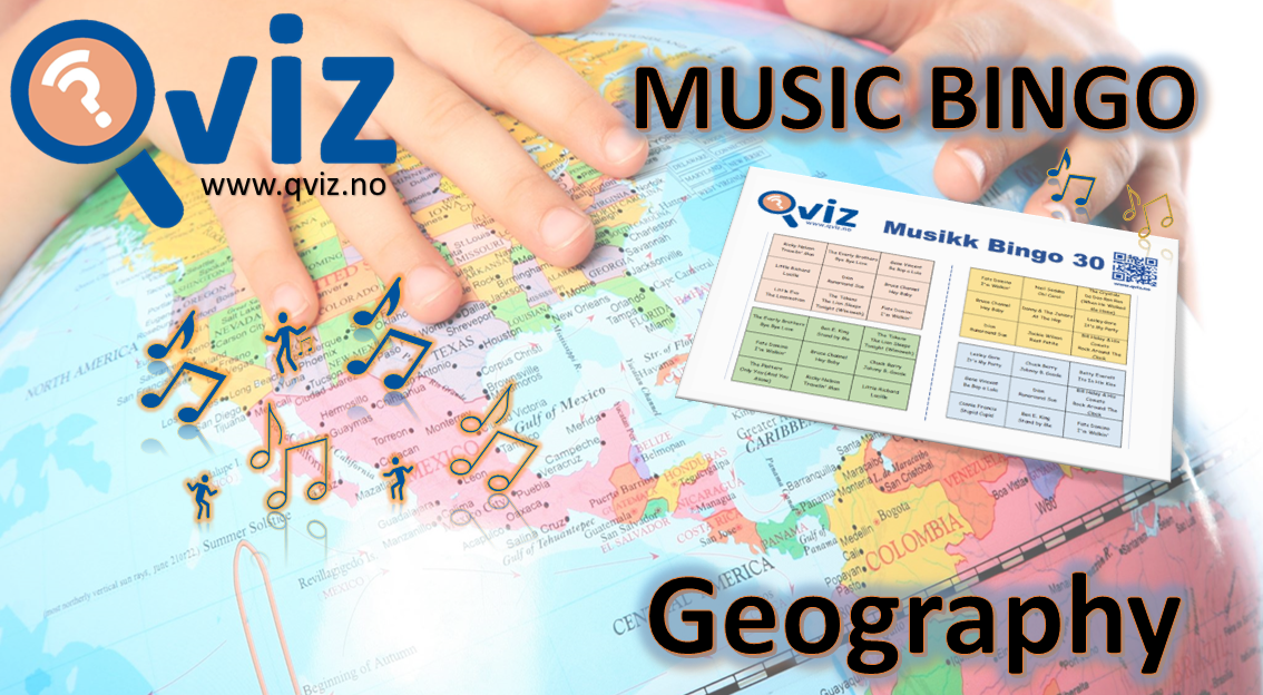 Geography - Musikk Bingo 30 - Qviz