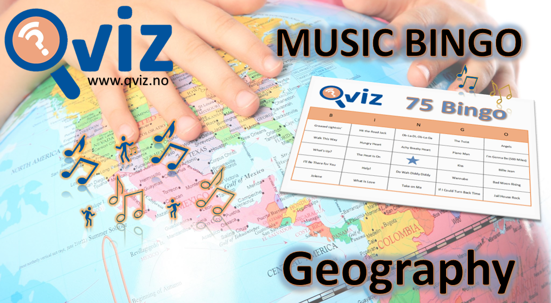 Geography - Musikk Bingo 75 - Qviz
