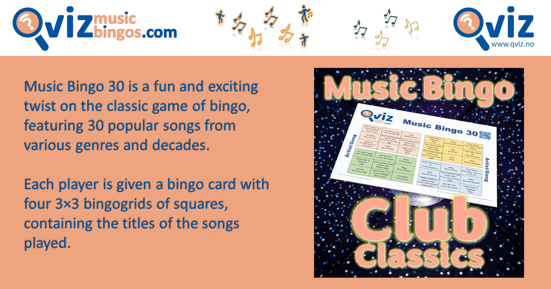 Club Classics - Musikk Bingo 30 - Qviz
