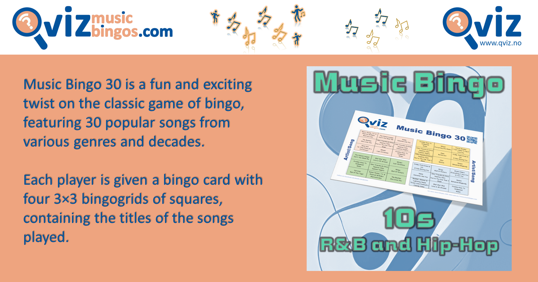 10s R&B and Hip-Hop - Musikk Bingo 30 - Qviz