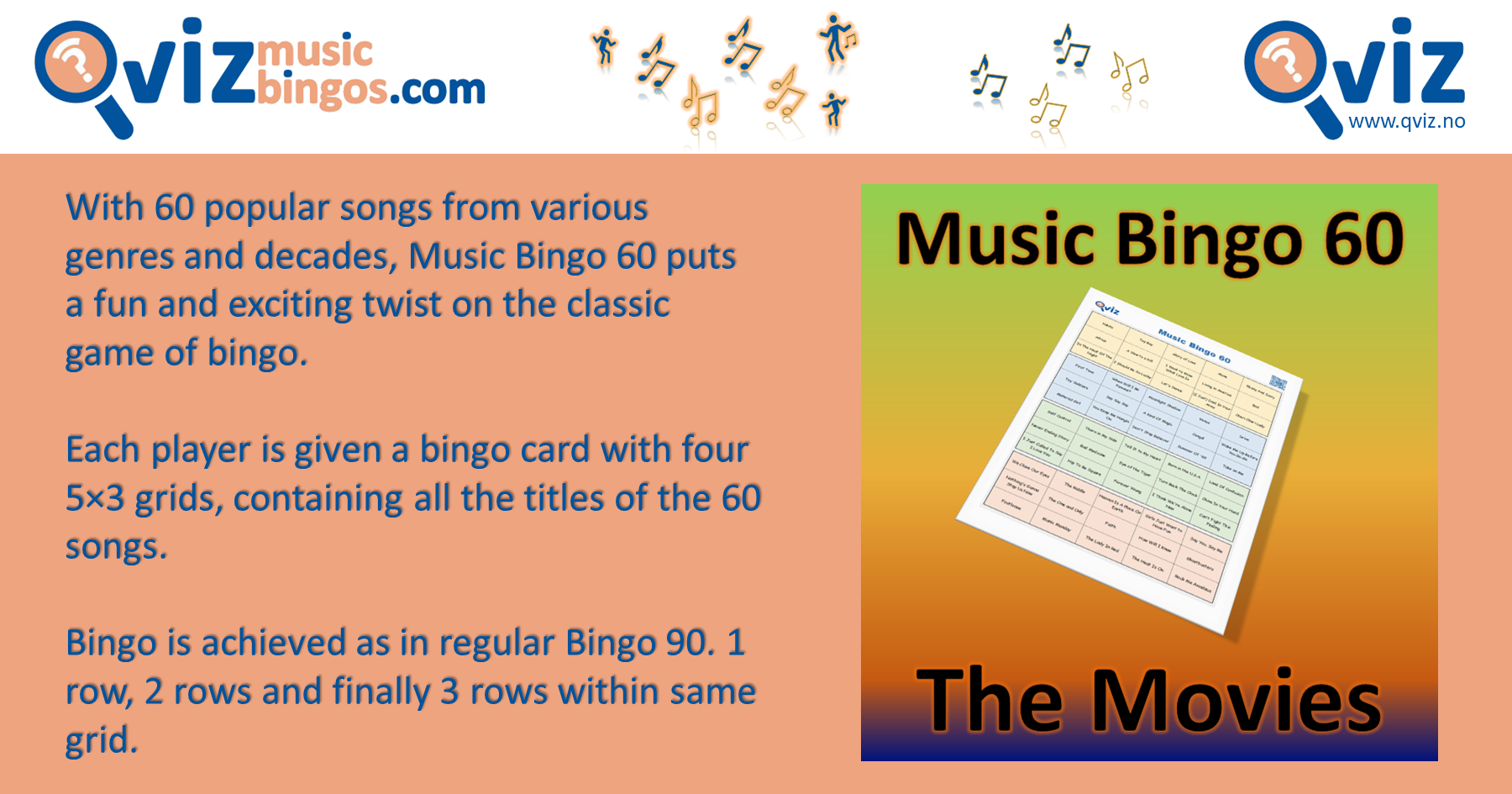 The Movies - Musikk Bingo 60 - Qviz