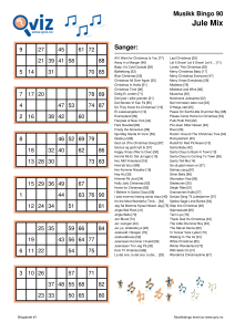 Jule Mix - Musikk Bingo 90 - Qviz